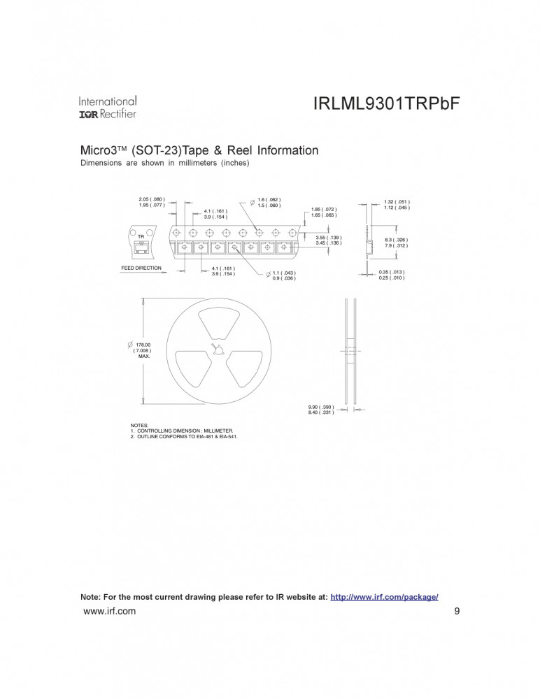IRLML9301TRPBF datasheet page 9