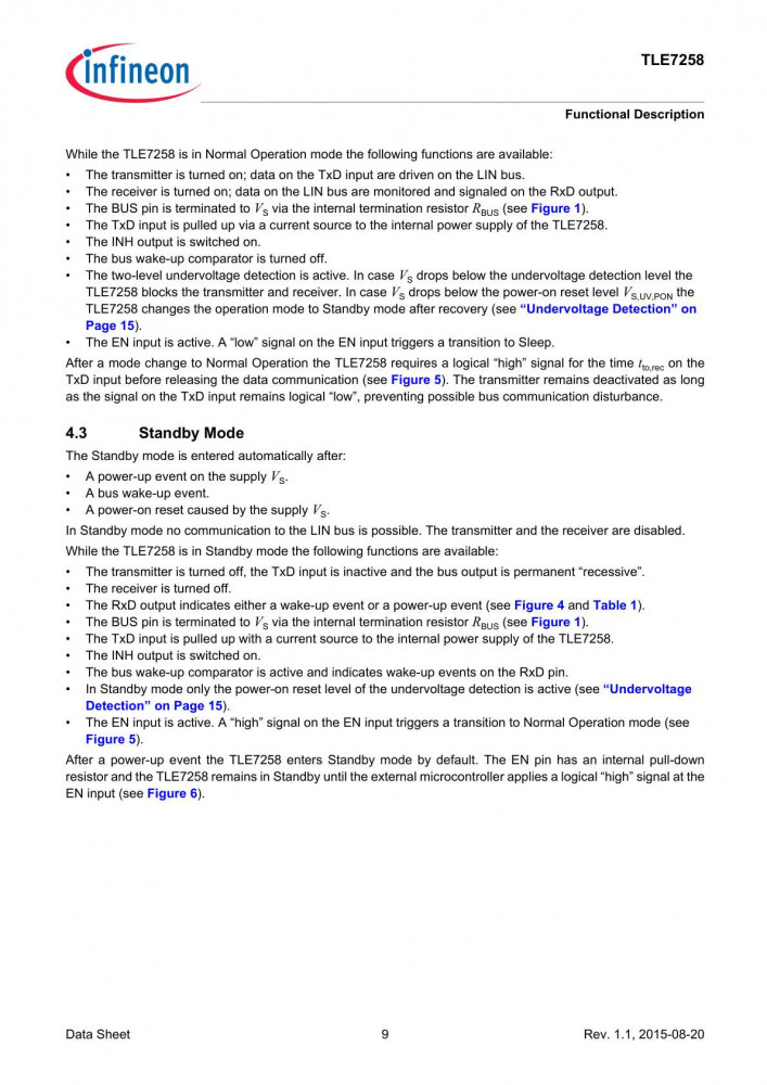 TLE7258 datasheet page 9