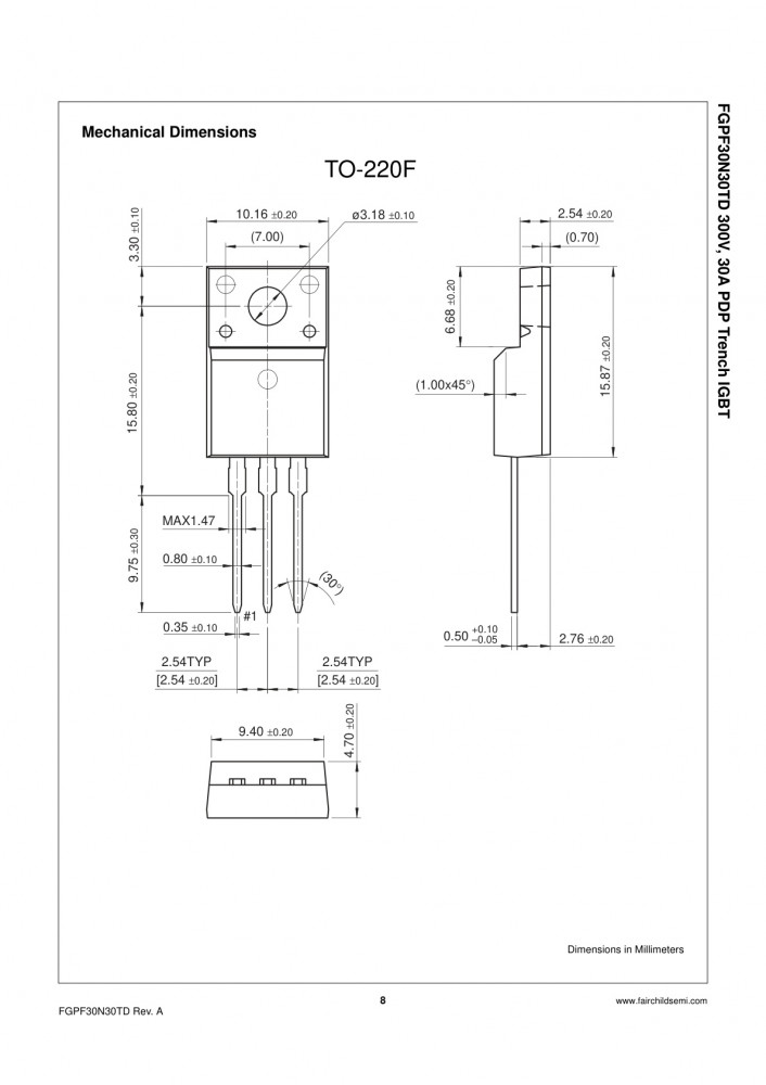 FGPF30N30TDTU datasheet page 8