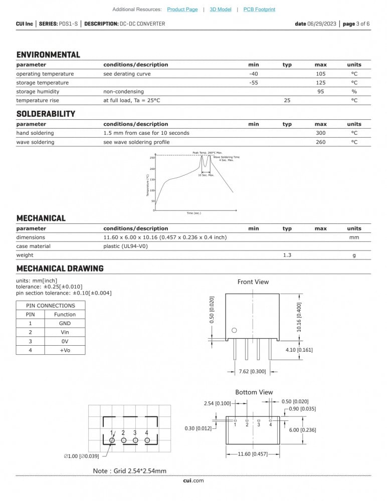 CUI PDS1-S datasheet page 3