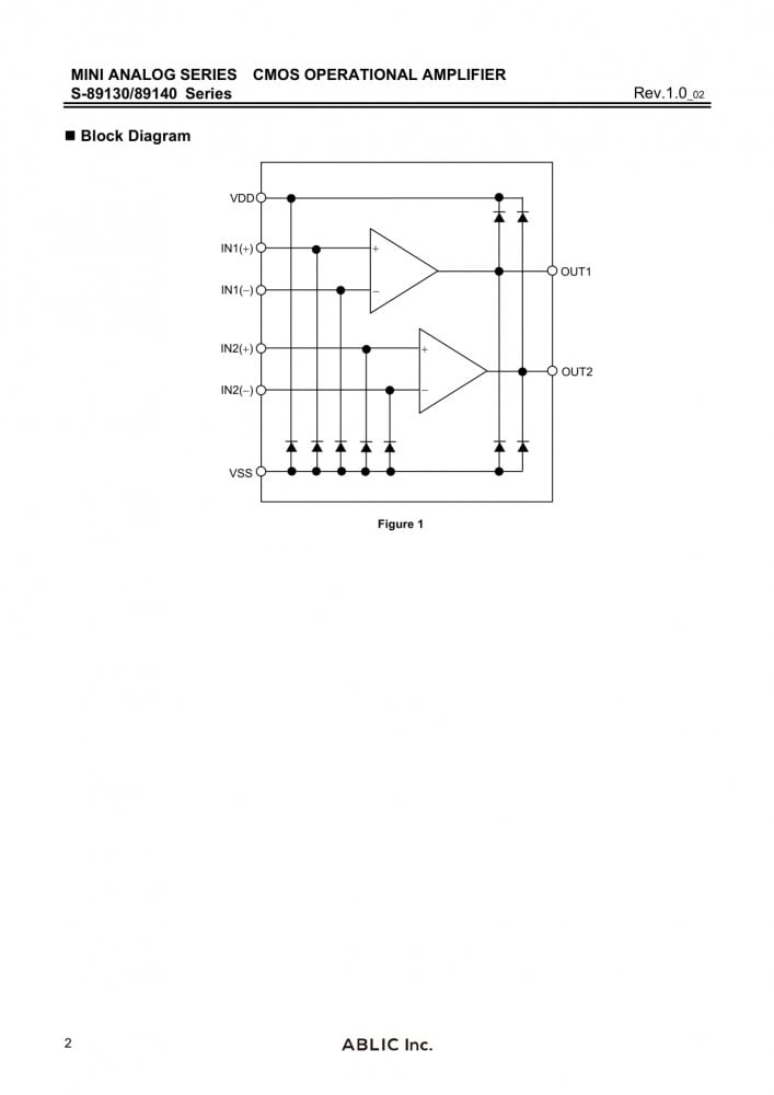 ABLIC S-89140 series datasheet page 2