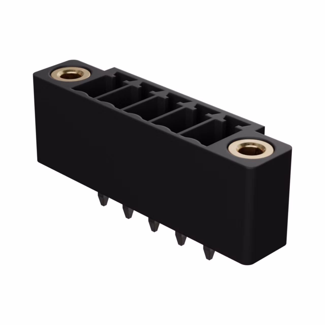 3.50mm Pitch Eurostyle Vertical PCB Header, with Threaded Retention Inserts, 5 Circuits for sale