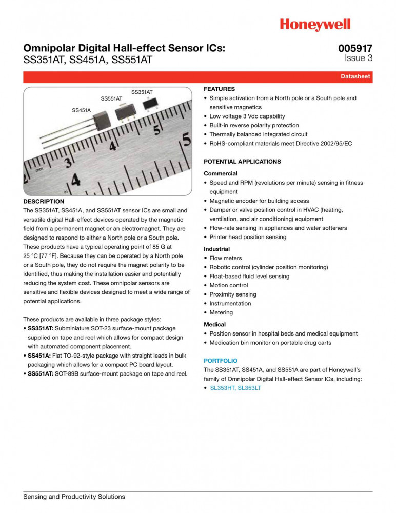 SS551AT datasheet page 1