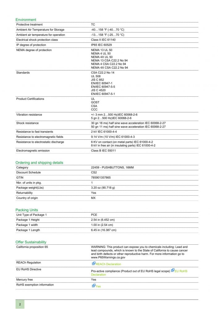 XB6DF5B1B technical document page 2