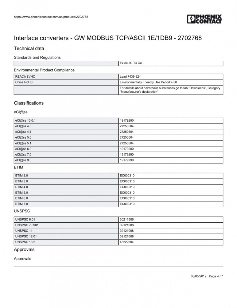 Product document page 4