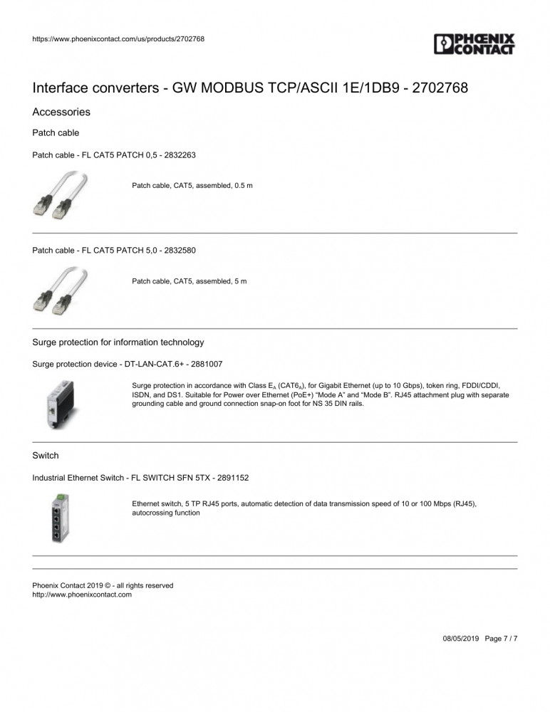 Product document page 7