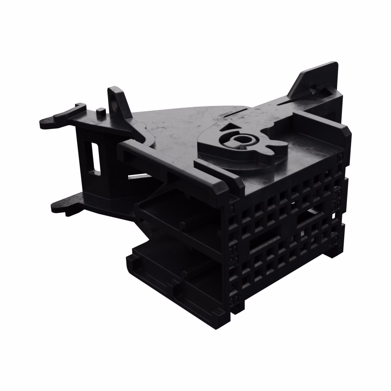 2.54mm Pitch MOX Receptacle Housing, 4 Rows, 40 Circuits, Black for sale