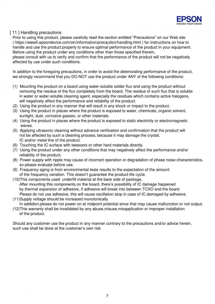 EPSON TG2520SMN datasheet page 7