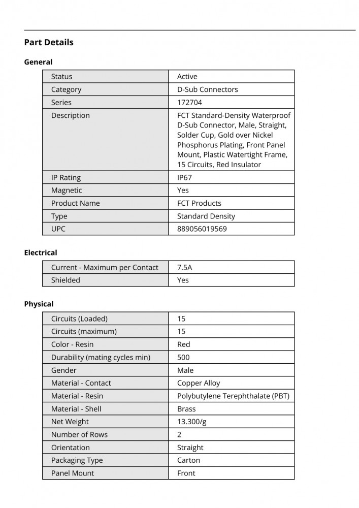 MOLEX 1727040045 technical document page 2