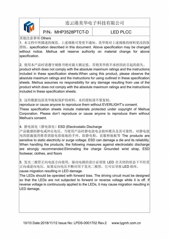 MHP3528PTCT-D datasheet page 10
