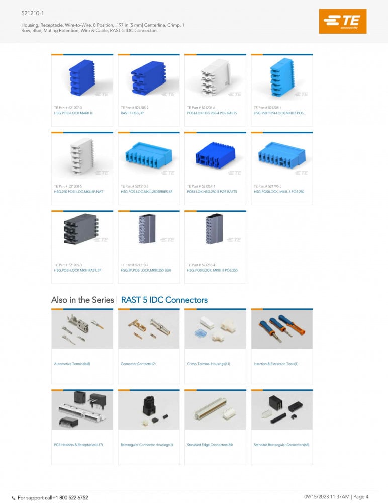 TE Connectivity 521210-1 technical document page 4