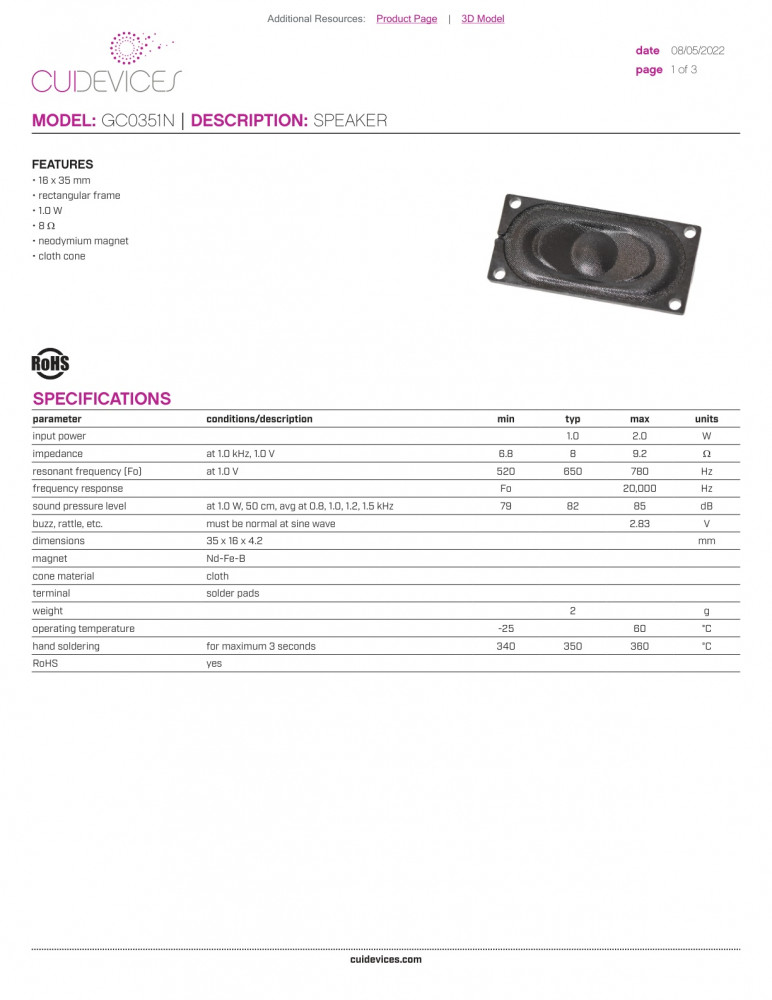 GC0351N technical document page 1