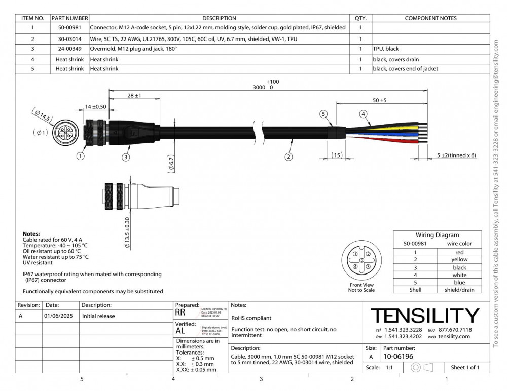 Tensility 10-06196 product drawing