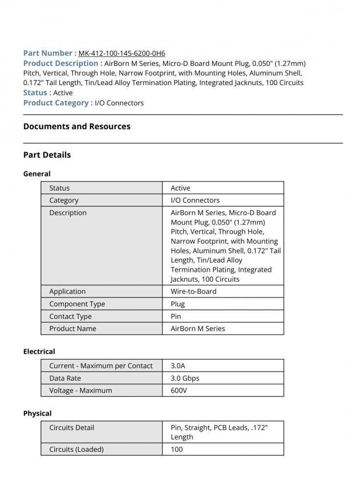 MK-412-100-145-6200-0H6 technical document image, page 1