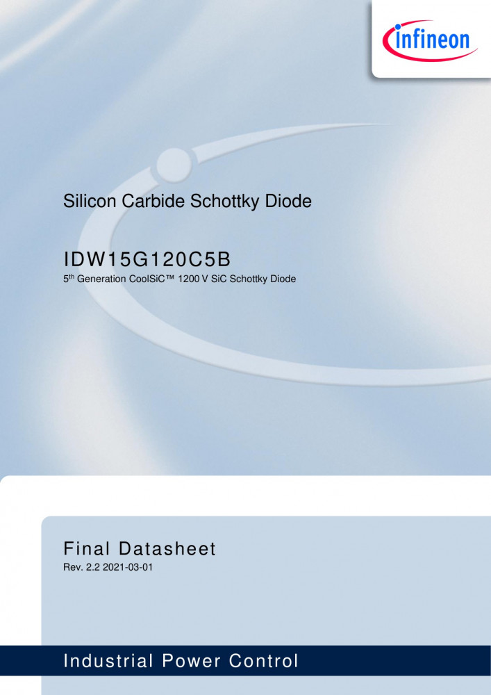 Infineon IDW15G120C5B datasheet page 1