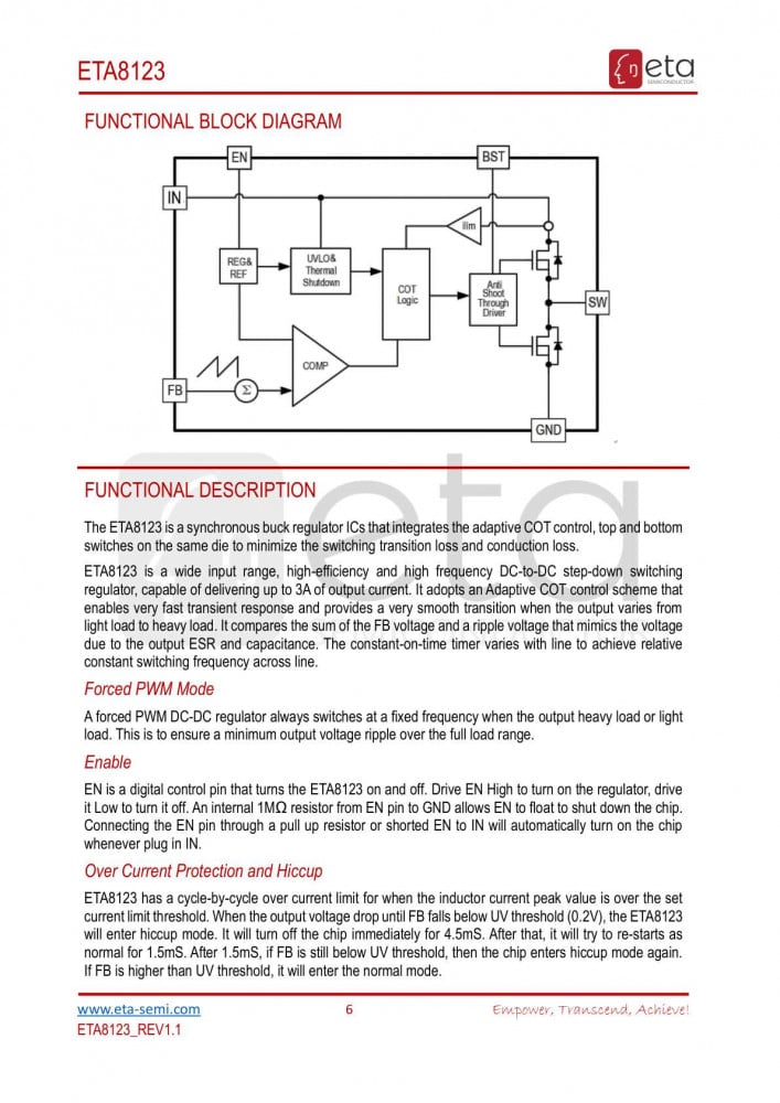 ETA8123S2G datasheet page 6