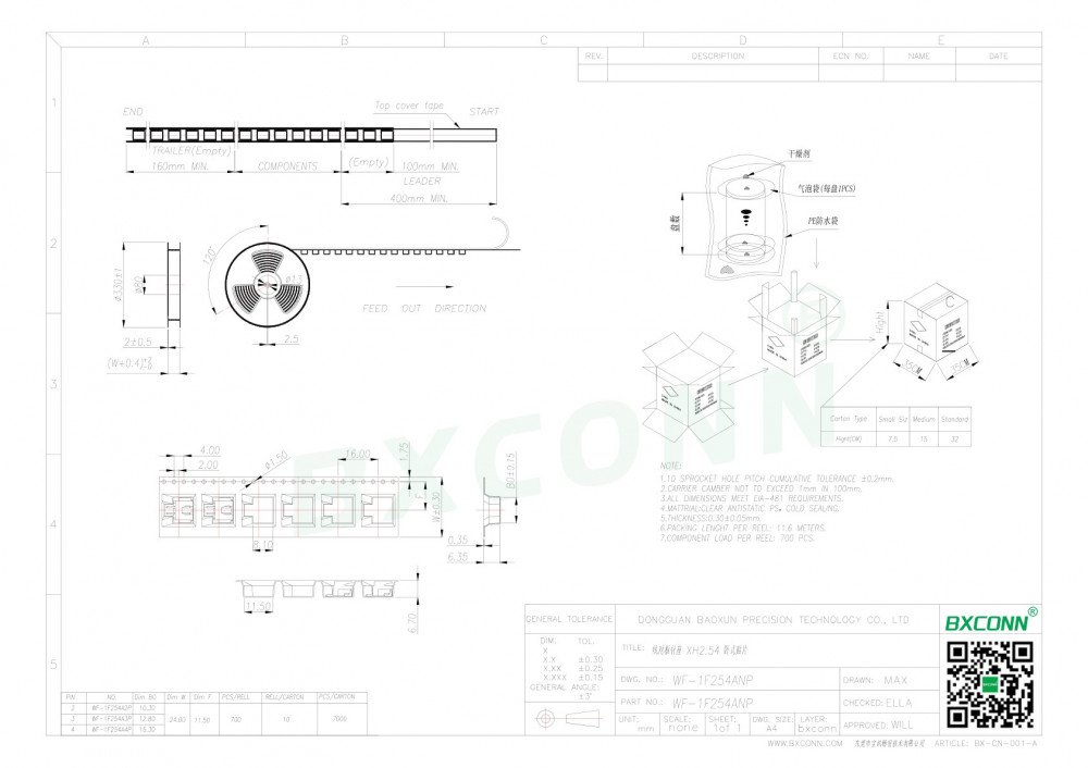 WF-1F254AxP product drawing page 2