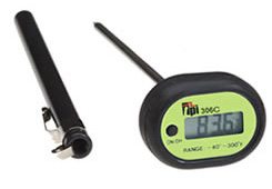 Compact easy to use thermometer with large display and auto power off for sale