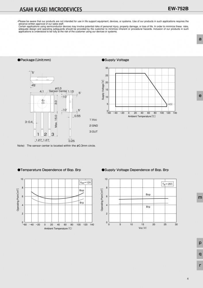 EW752B technical document page 2
