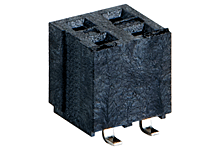 Milli-Grid Vertical Receptacle, 2.00mm Pitch, Dual Row, Surface Mount, Top/Bottom Entry, with Press-fit Plastic Pegs, with Cap, Tape and Reel, 0.75µm Gold (Au) Plating, 40 Circuits, Lead-Free