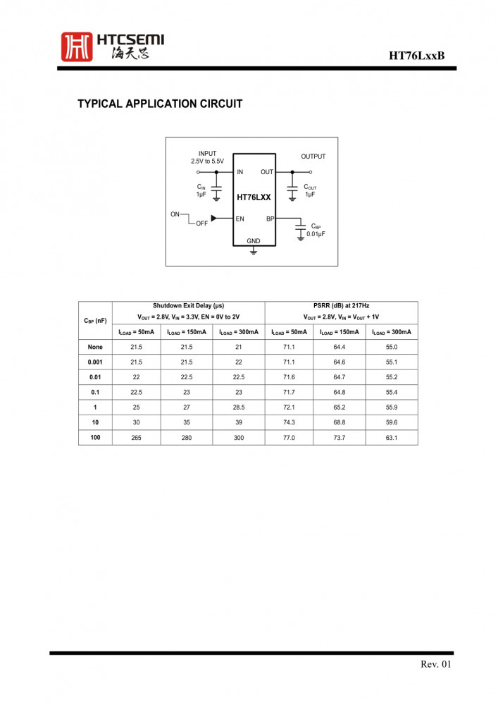 HT76L33BRTZ datasheet page 6
