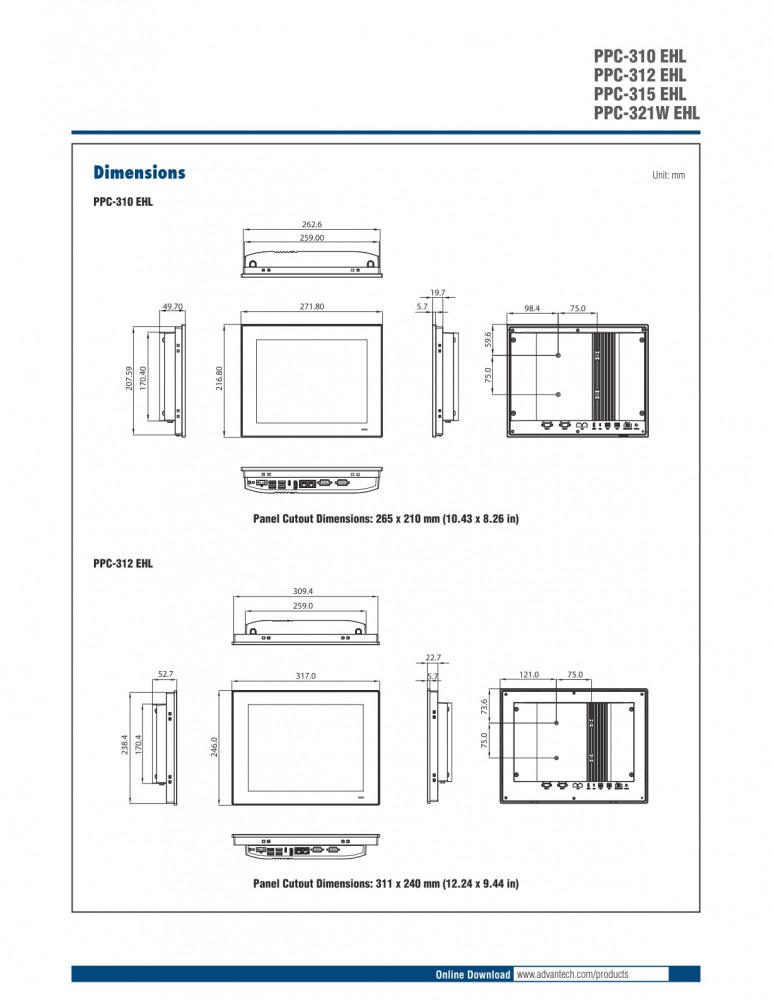 PPC-312 EHL product document page 2