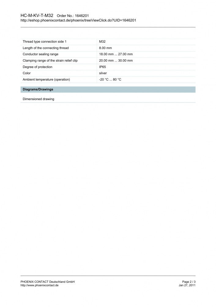Phoenix Contact 1646201 product documentation page 2