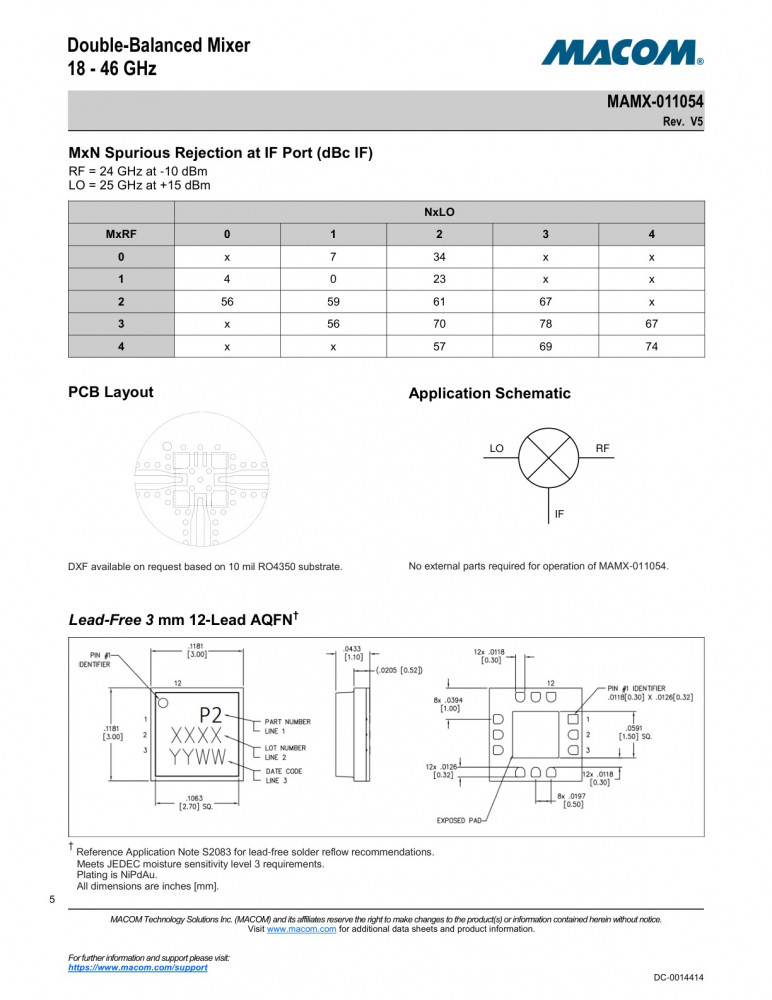 MAMX-011054 datasheet page 5