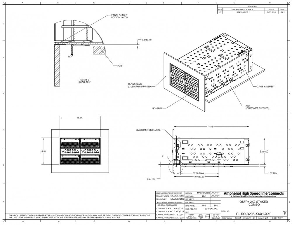 Amphenol U90-B205 drawing page 4
