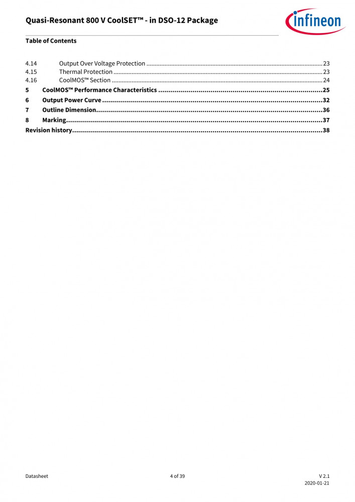 ICE5QR0680BG technical document page 4