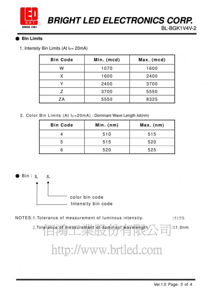 BL-BGK1V4V-2 technical document page 3