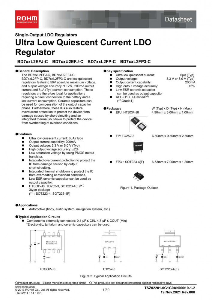 BD733L2FP3-CE2 datasheet page 1