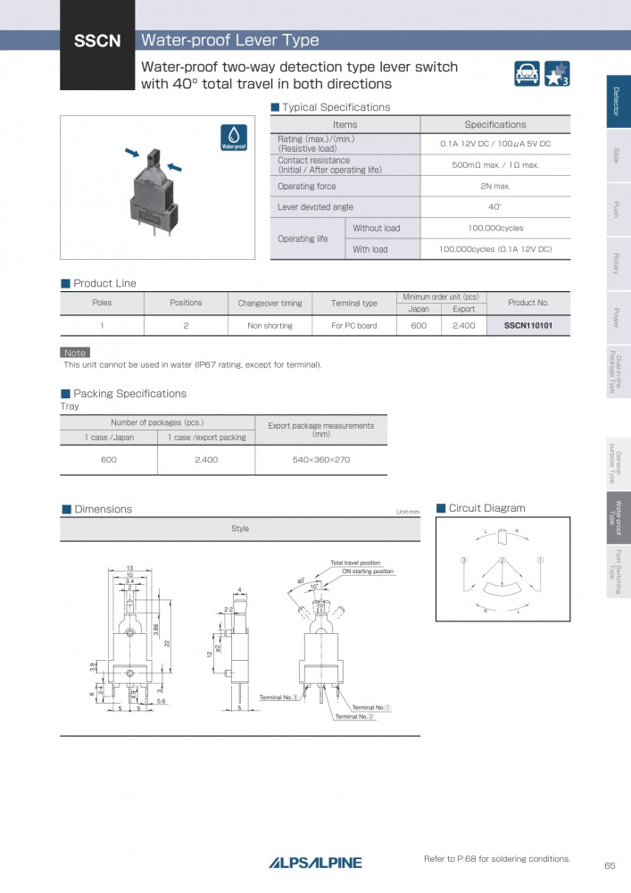 SSCN110101 technical document page 1