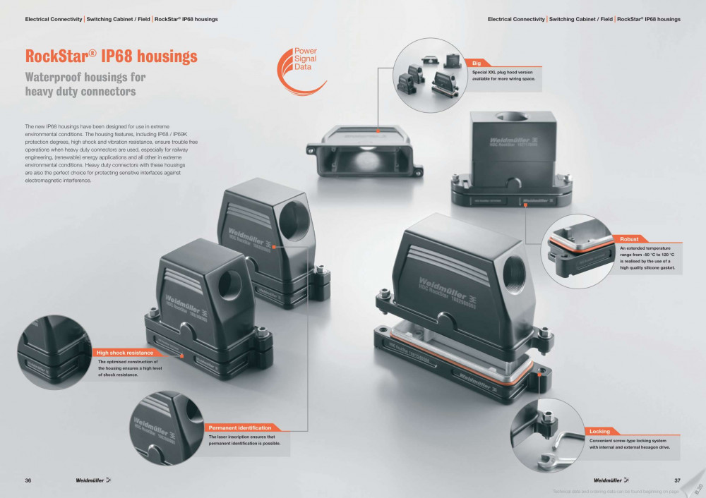 WEIDMULLER RockStar IP68 housing documentation page 1