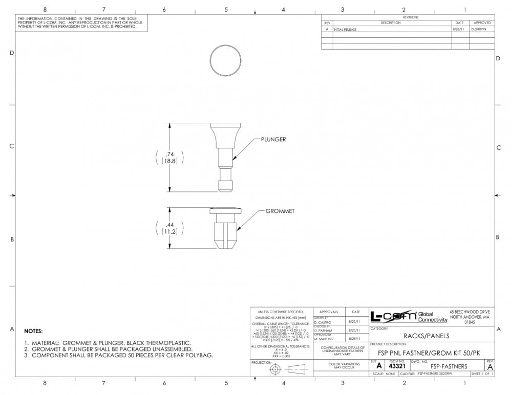 FSP-FASTENERS technical document page