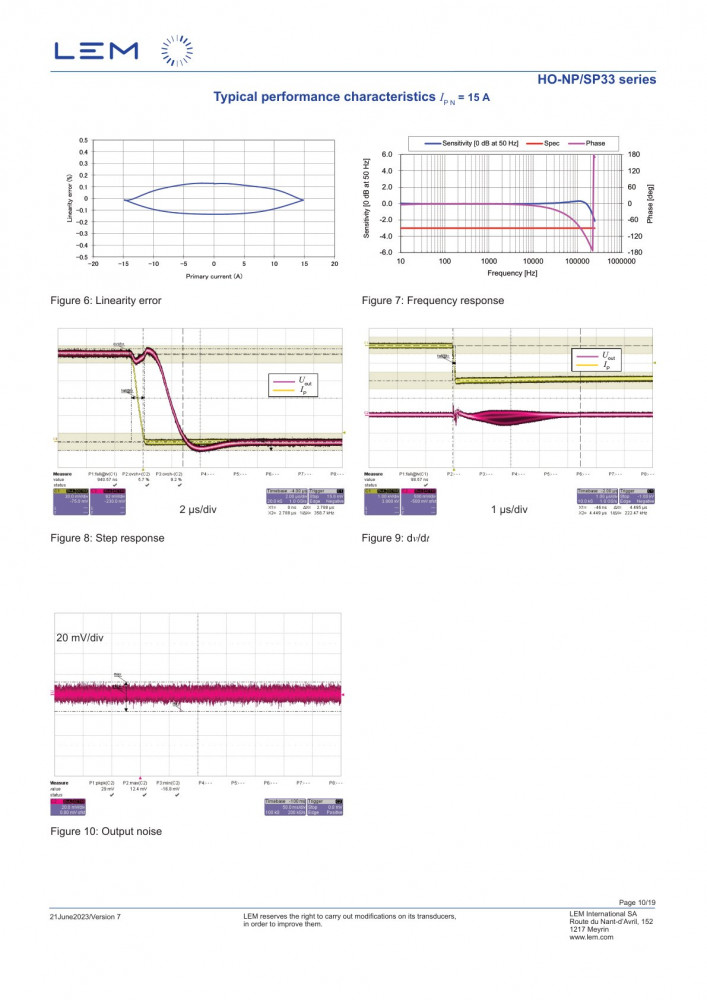 LEM HO-NP/SP33 datasheet page 10