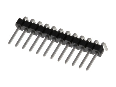 C-Grid III PCB Header, 2.54mm Pitch, Through Hole, Single Row, Right-Angle, 12 Circuits, Tin (Sn) Plating for sale