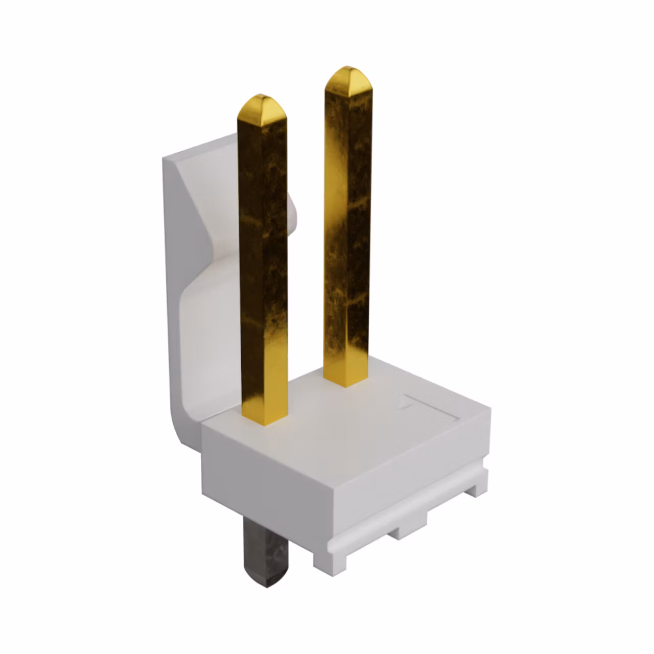 KK 396 Header, Vertical, Friction Lock, 2 Circuits, 0.76µm Gold (Au) Selective Plating for sale