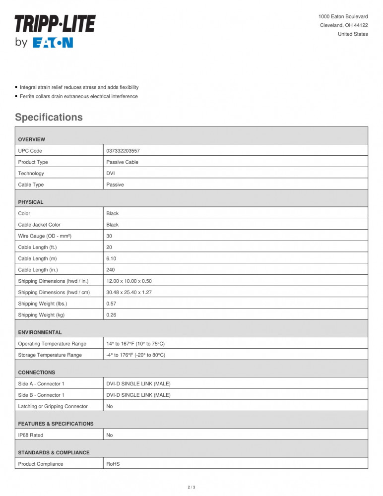 P561-020 technical document page 2