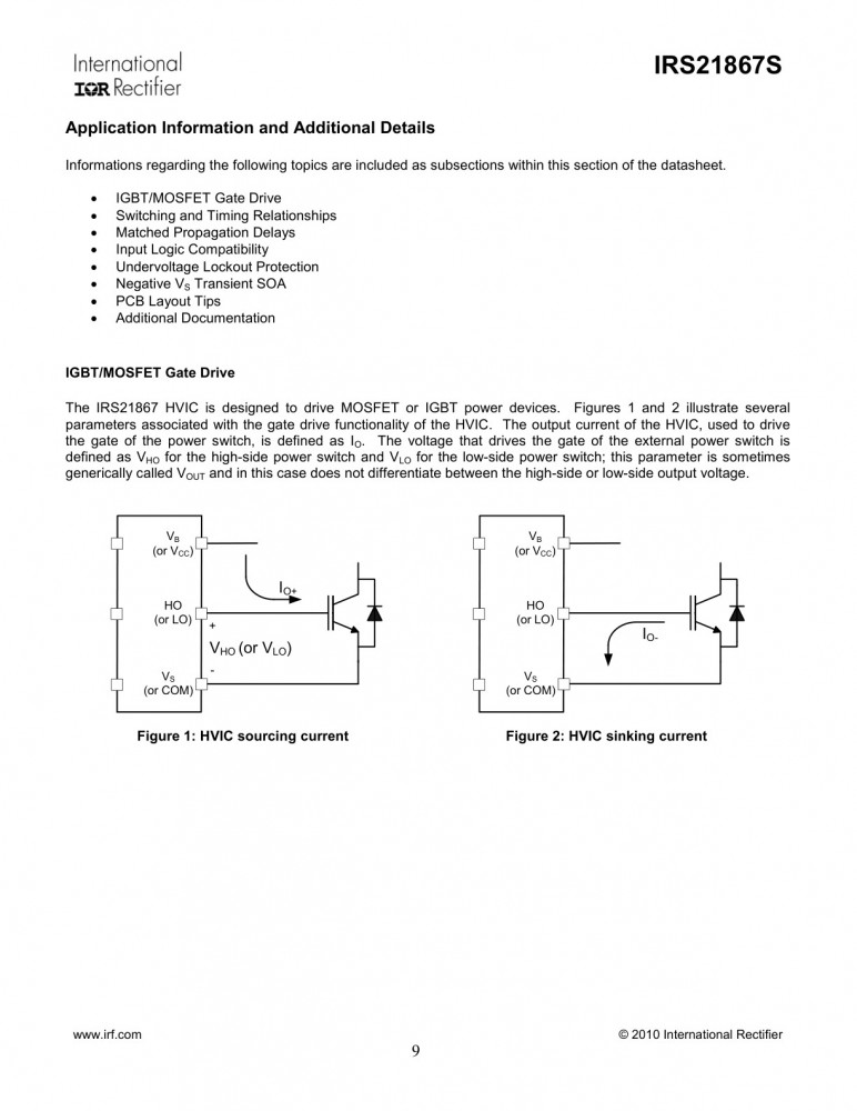 IRS21867 datasheet page 9