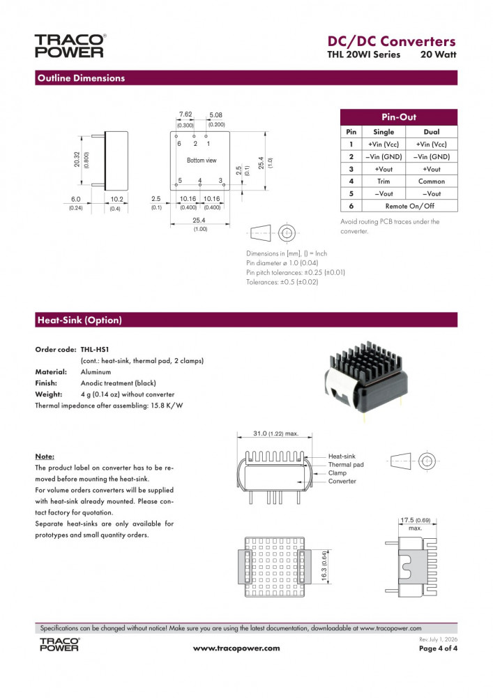 THL 20-4822WI technical document page 4