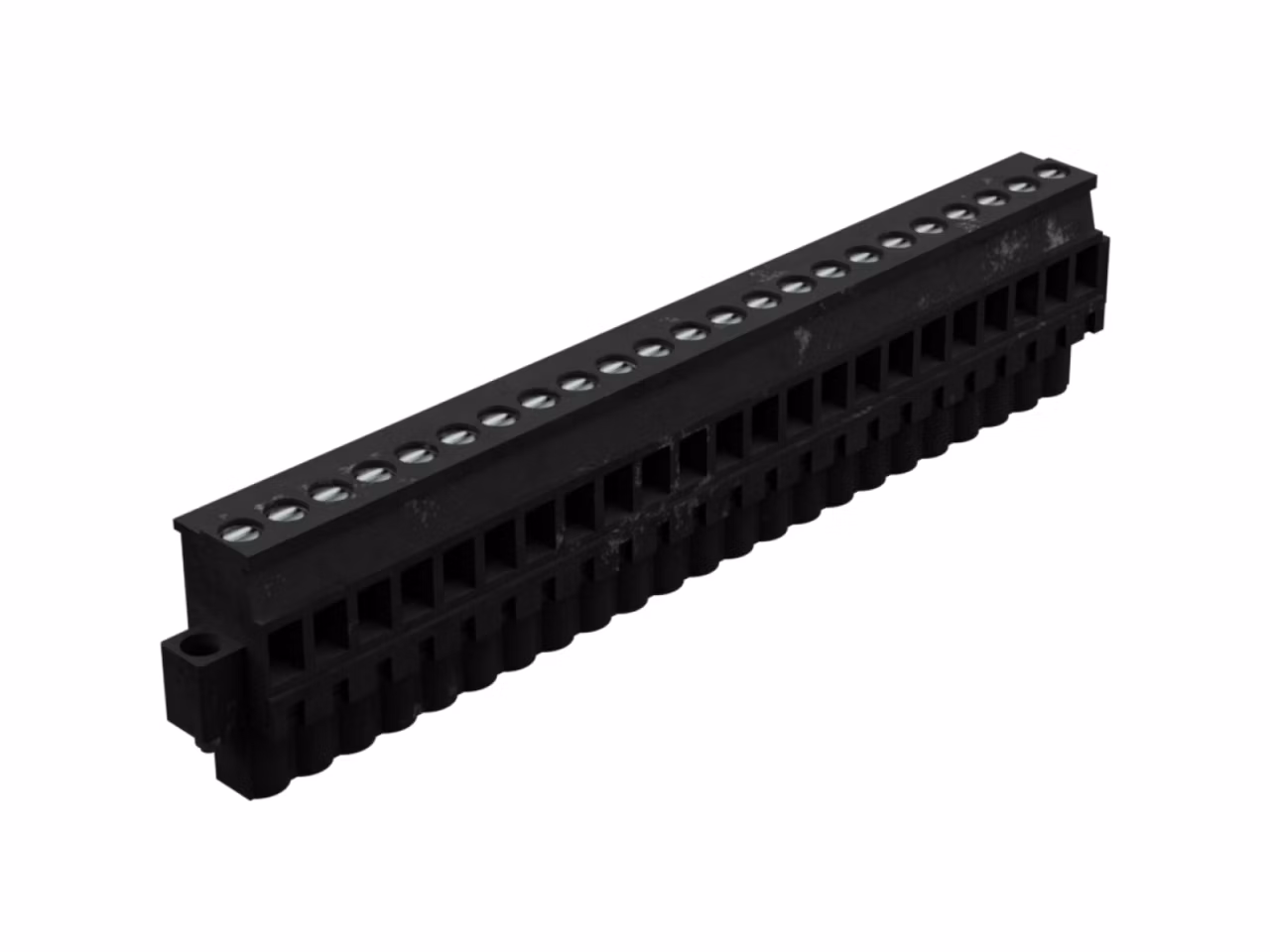 5.00mm Pitch Eurostyle Vertical Plug, with Retention Screws and Standard Imprinting, Rear Wire Entry, Black, 23 Circuits for sale