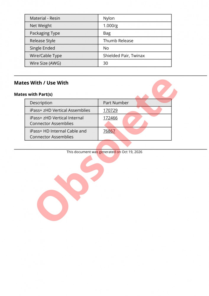 MOLEX 100226 series drawing, page 3