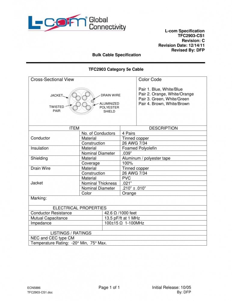TFC2903 technical document page