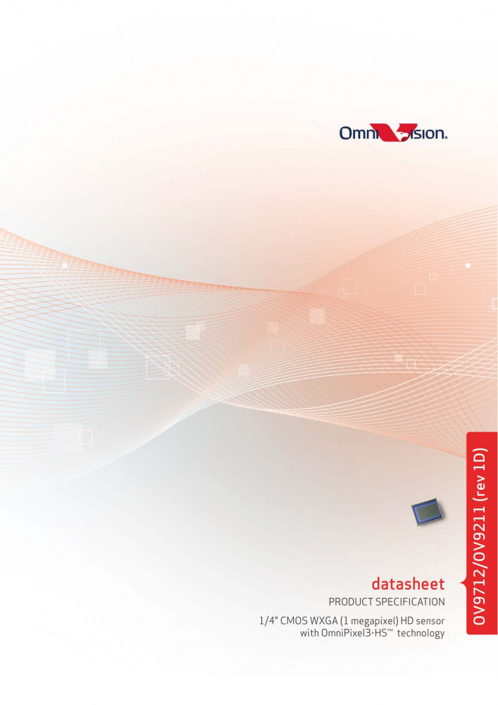 OV09712 datasheet page 1