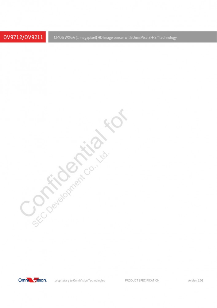 OV09712 datasheet page 10