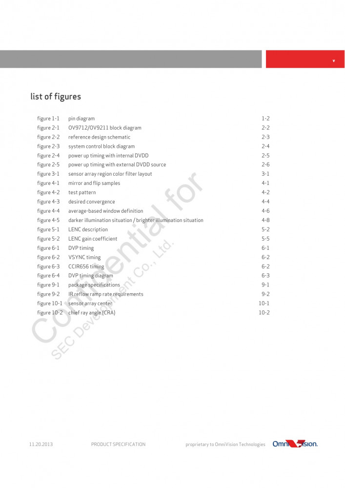 OV09712 datasheet page 7
