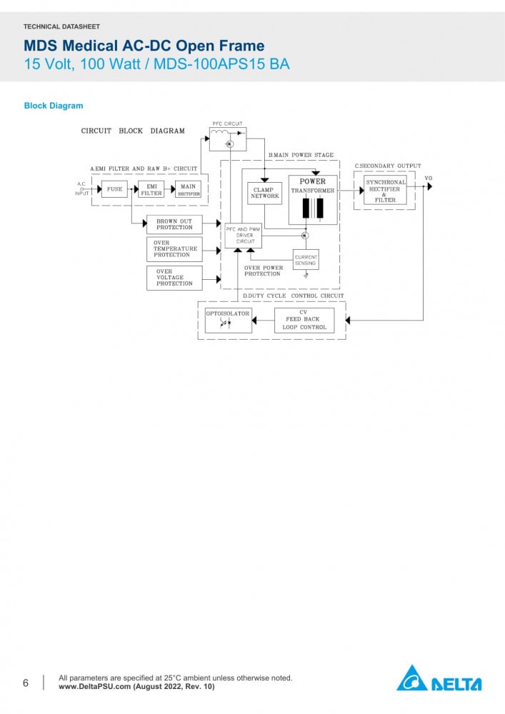 MDS-100APS15 BA datasheet page 6