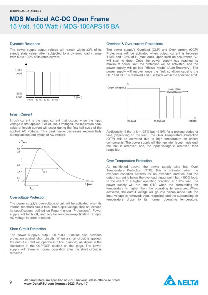 MDS-100APS15 BA datasheet page 9