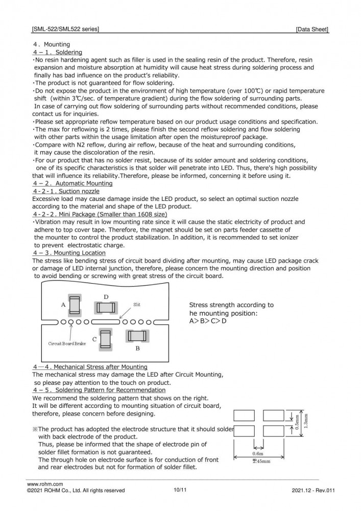 ROHM SML-522MD8WT86 datasheet page 10